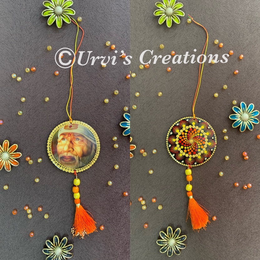 Sai Baba Car Dangler - urviscreations.com