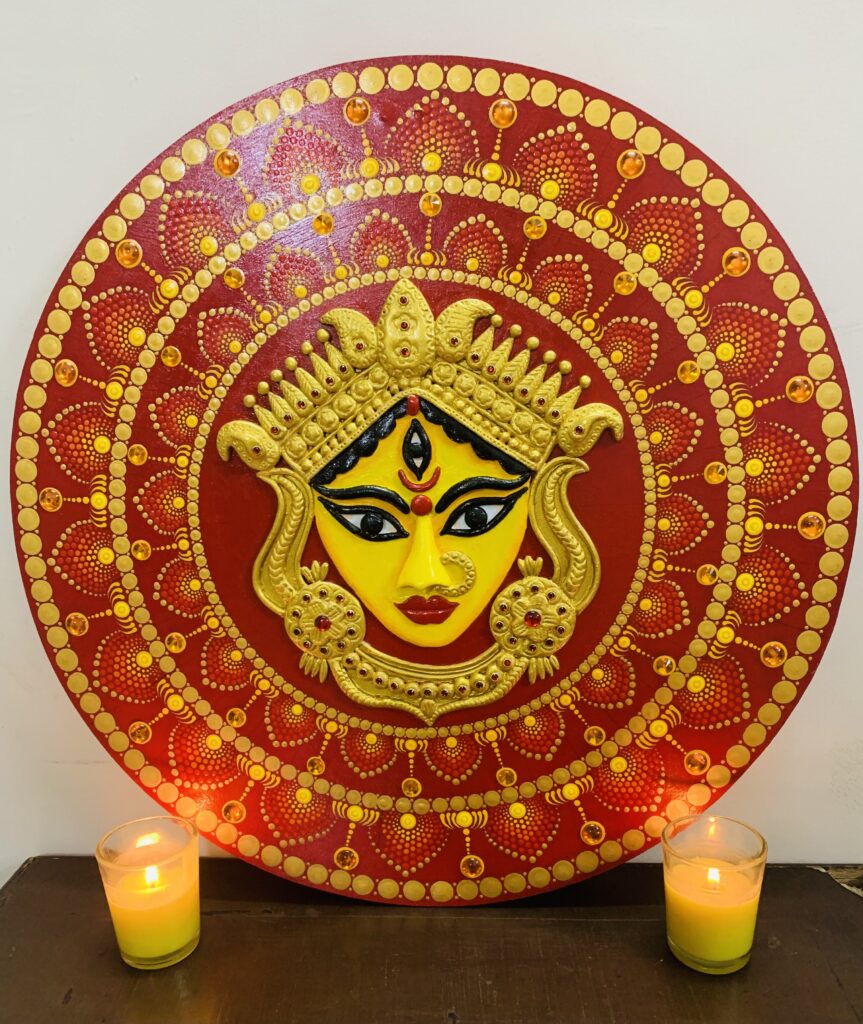 Maa Durga Mural Painting - urviscreations.com