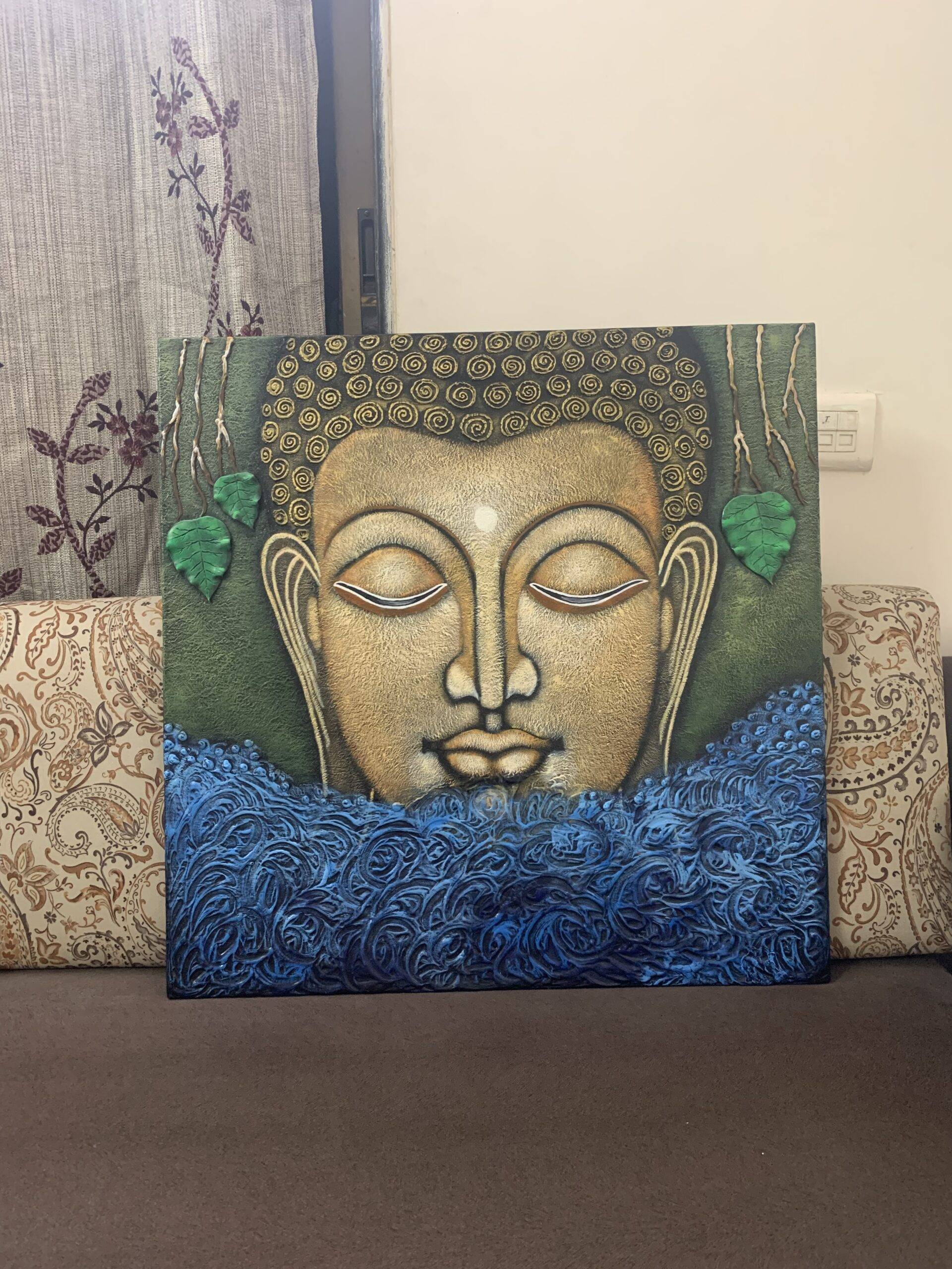 Buddha Texture Painting – urviscreations.com